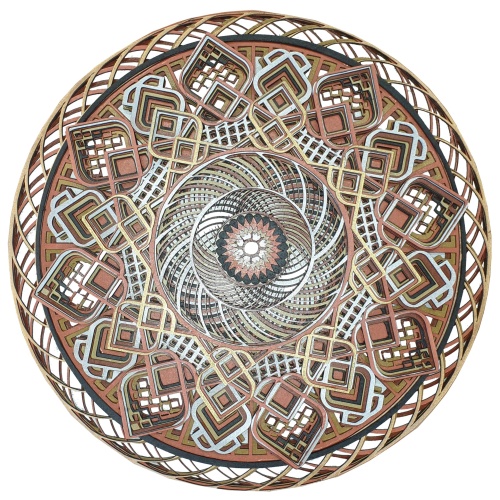 Mándala de madera multi capa, diámetro 38cm. Los mándalas por capas de ...